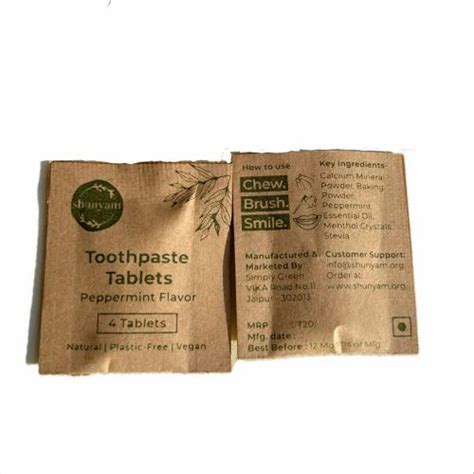 Toothpaste Tabs Sachet For Hotels Paper Packaging At Best Price In Jaipur