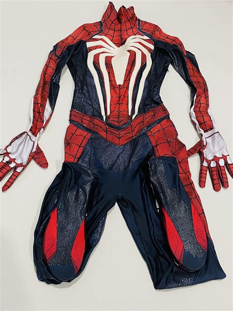 Ps4 Marvel Spiderman Cosplay Costume Suit 3d Costume Spiderman Cosplay