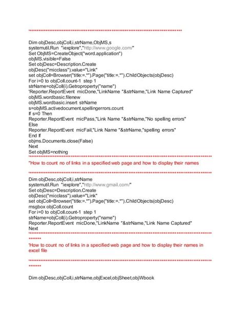 Web Scripts For Practice PDF