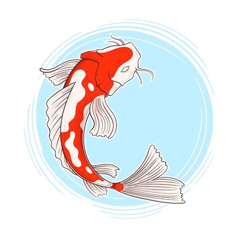 Free Vector Hand Drawn Koi Illustration