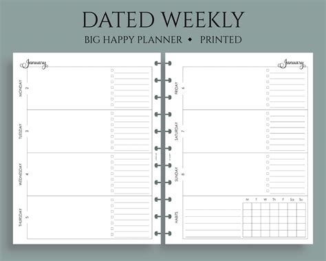 Dated Horizontal Weekly Layout With To Do List Habit Tracker PT Paper