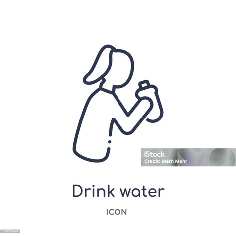 음식 개요 컬렉션에서 선형 음료 물 아이콘입니다 얇은 라인 음료 물 아이콘 흰색 배경에 고립입니다 음료 물 유행 그림 날씬한에 대한 스톡 벡터 아트 및 기타 이미지 Istock