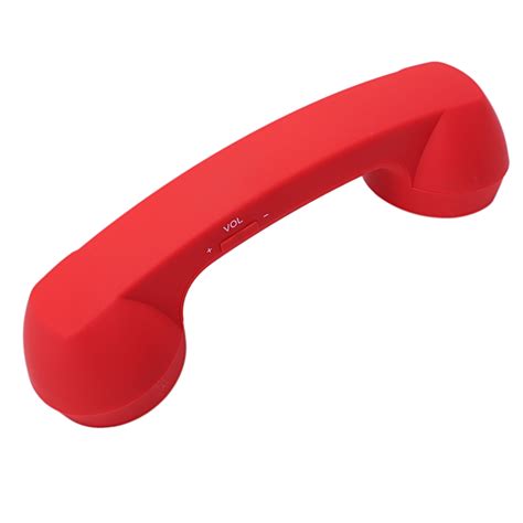 Bluetooth Mic Headphones Red Retro Phone Handset M Vicedeal