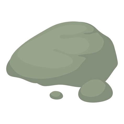 Icono De Piedra Decorativa Vector Isométrico Gran Icono De Piedra