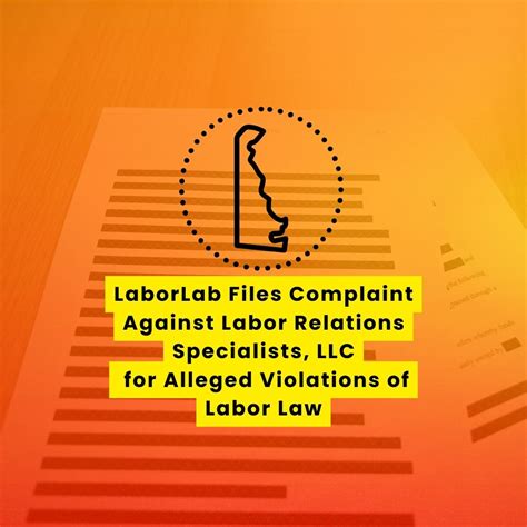 Correction Laborlab Files Complaint Against Labor Relations