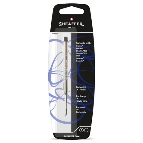 Jual Sheaffer® Ballpoint Refill K Style Black Fine Blister Card Shopee Indonesia