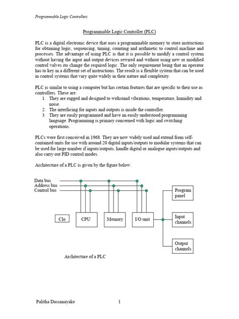 lecture 6 plc note pdf programmable logic controller input output