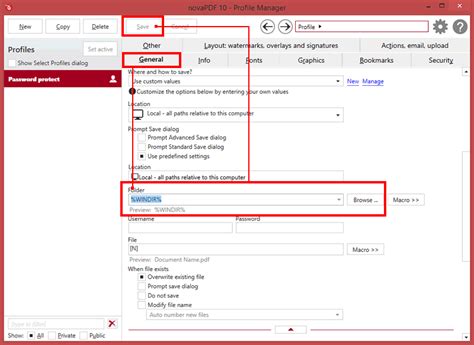 Using Windows Environment Variables With NovaPDF NovaPDF