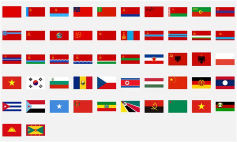 Communist Countries Flags