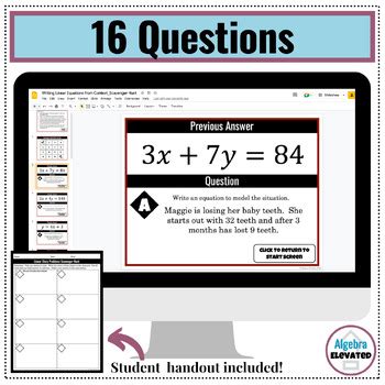 Linear Function Story Problems