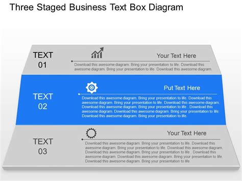 Qy Three Staged Business Text Box Diagram Powerpoint Template PowerPoint Presentation