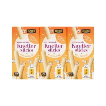 Jumbo Verrassende Knetter Sticks Witte Chocolade 3 X 50g Product En
