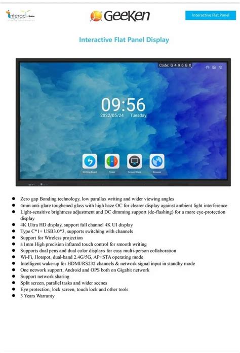 Interactive Flat Panel At ₹ 70000 Piece Interactive Flat Panel In Lucknow Id 2855094648288