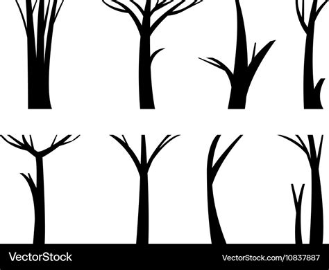 Tree Trunk Royalty Free Vector Image Vectorstock