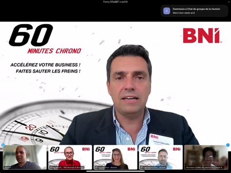 🎯 60 Minutes Chrono Avec Le Groupe Bni Une Expérience Enrichissante 🎯 David Genot