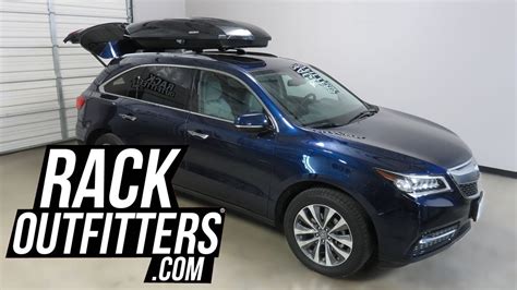 Acura Mdx With Yakima Showcase 15 Roof Top Luggage Carrier Cargo Box