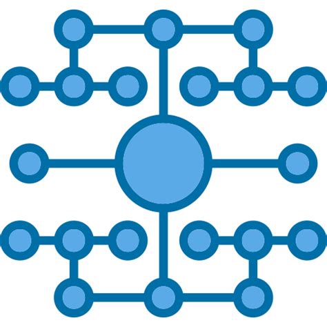 Concept Map Generic Blue Icon