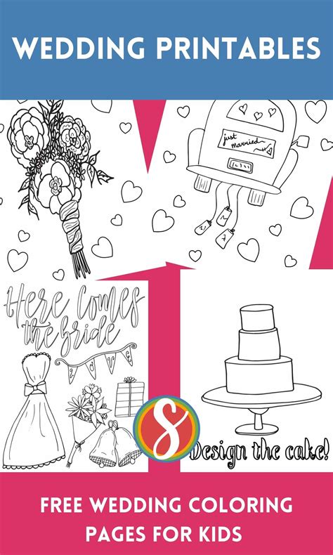 Printable Wedding Colouring Book 60 Photos