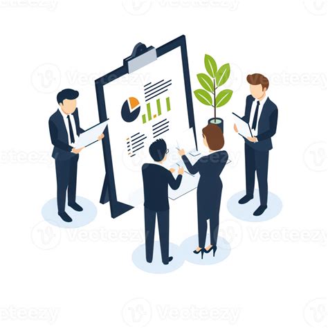 A Professional Team Discussing Data Insights Around A Presentation