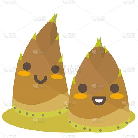 天然竹笋素材 花瓣网