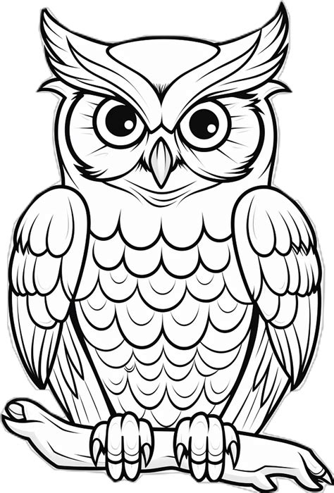 Owl Coloring Pages Free And Printable Owl Template For Coloring