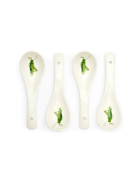 Ceramic Grasshopper Spoon Set Ravinia Festival Shop