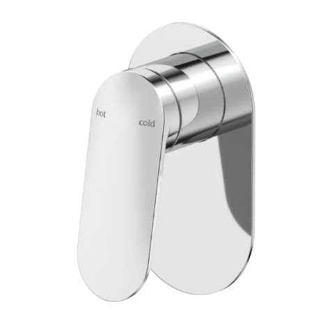 Lantra Oval Plate Shower Mixer In Chrome In Melbourne Topware
