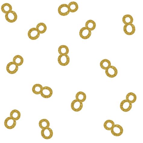 Eight Confetti 8 Confetti Confetti Number Eight Eighth Birthday