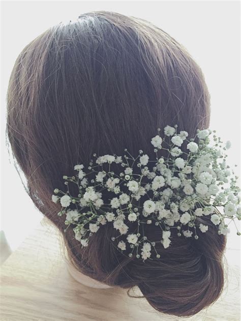 かすみ草 生花のヘッドピース ヘッドドレス（ウェディング） Mai 通販｜creema クリーマ