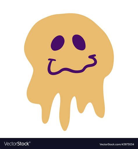 Halloween Ghost Shape Hand Drawn Cute Spirit Vector Image