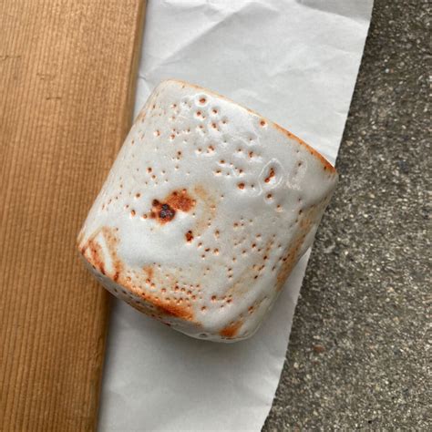 Yahooオークション 安藤日出武 湯呑 志野 ぐい呑み