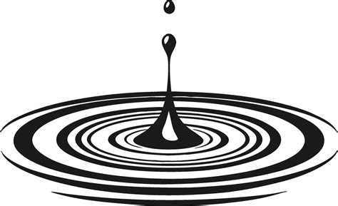 Splashing Water Droplet Creating Ripples On Surface Graphic Design For
