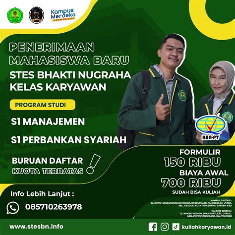 Informasi Kuliah Di Kampus Stes Bhakti Nugraha Kuliah Karyawan