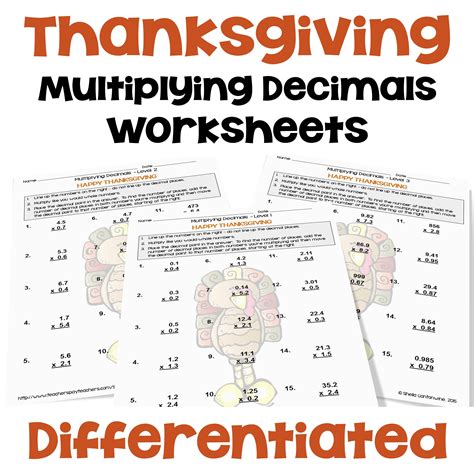 Hojas De Trabajo Para Multiplicar Con Decimales