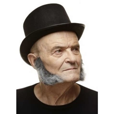 L Shaped Mutton Chops Grey Pop Party Supply