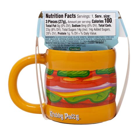 Krabby Patties Mug And Gummy Candy T Set Candy Funhouse Candy