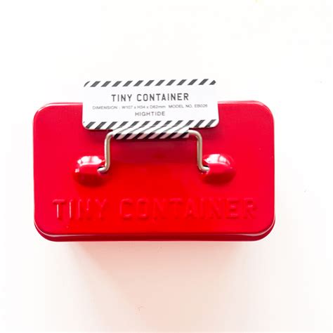 Tiny Container Red Illustrated Faith