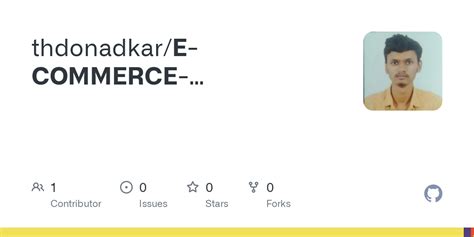 Github Thdonadkare Commerce Webapplication