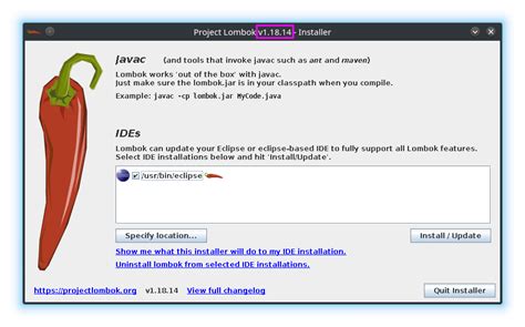 Fail To Install Lombok Jar In Eclipse Version Issue