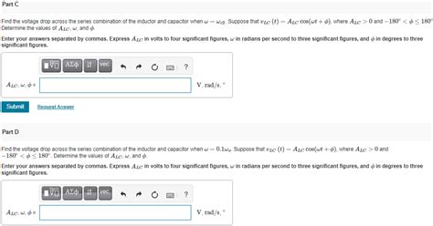 Solved Consider The Series Rlc Bandpass Filter Shown In