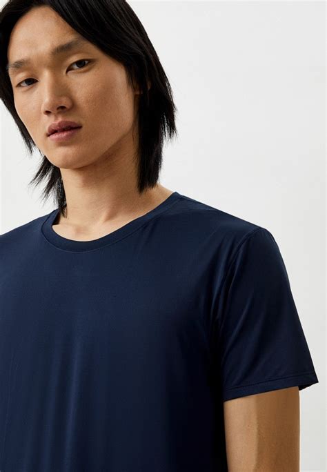 Футболка спортивная UNIQLO AIRism, цвет: синий, RTLACG451701 — купить в ...