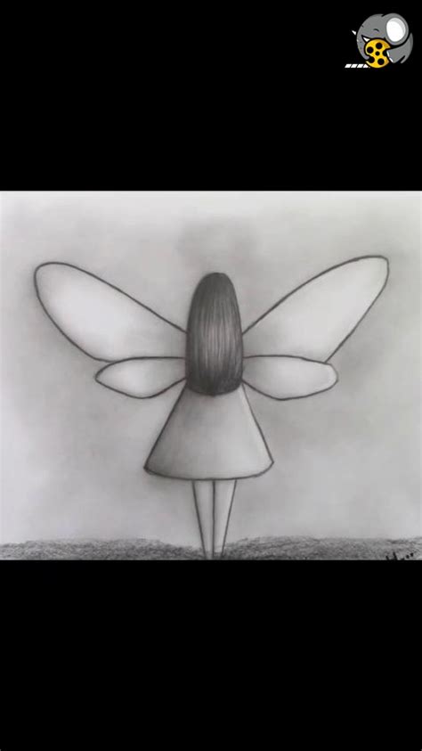 آموزش طراحی دختر بالدار از پشت فیلو