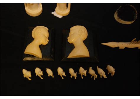 26 Carved African Ivory And Horn Items