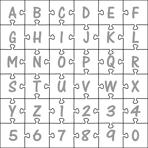 Cnc Laser Cutting Alphabet And Numbers Puzzle No Glue Vector Illustration 27951478 Vector