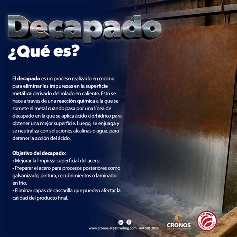 Qué Es El Decapado De Acero Cronos Steel Trading