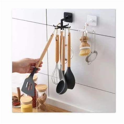 Utility Hook Adhesive 360 Degrees Rotated Kitchen Hooks At ₹ 22 Piece In Ahmedabad