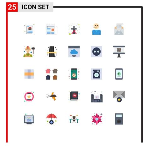 Pack Of 25 Creative Flat Colors Of Support People Newspaper Avatar Religion Editable Vector