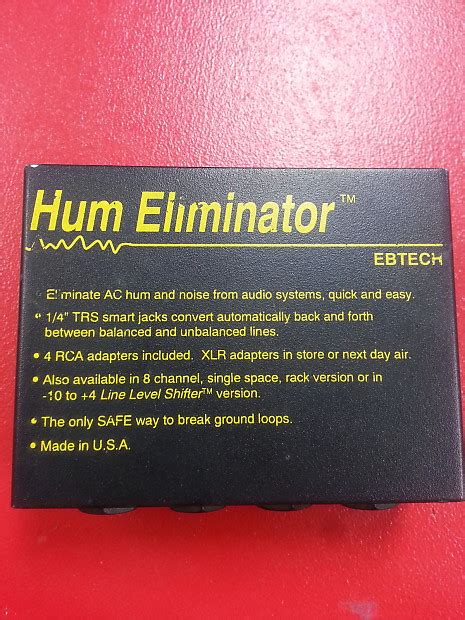 Ebtech Hum Eliminator Black Reverb Ebtech Hum Eliminator Black Reverb