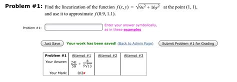 Solved Problem Find The Linearization Of The Function Chegg
