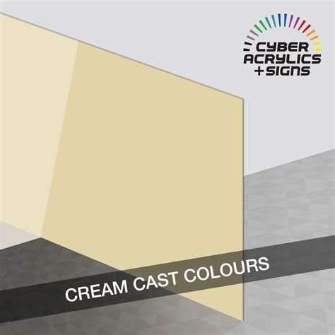 Plexiglas® Colours Cream Cyberacrylics And Signs